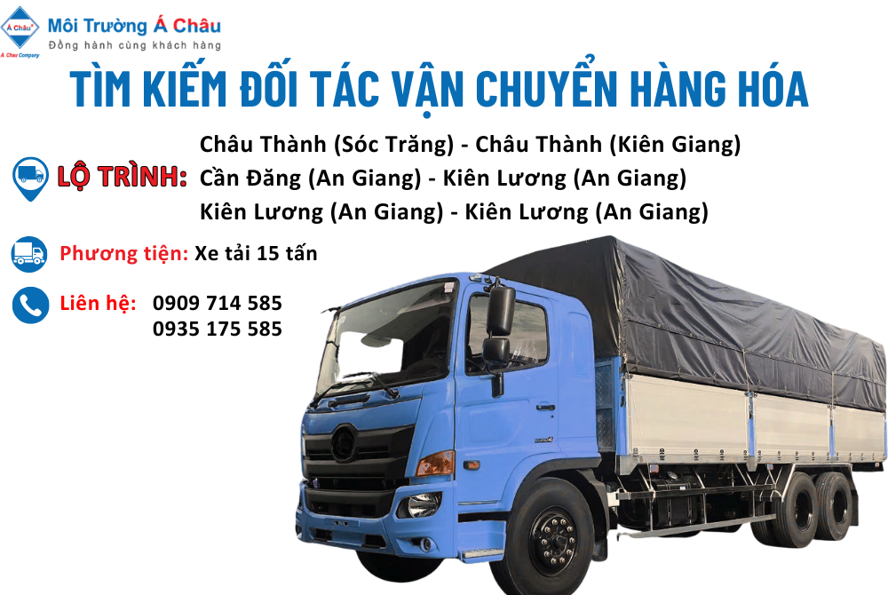 MÔI TRƯỜNG Á CHÂU - TÌM ĐỐI TÁC VẬN CHUYỂN HÀNG HÓA